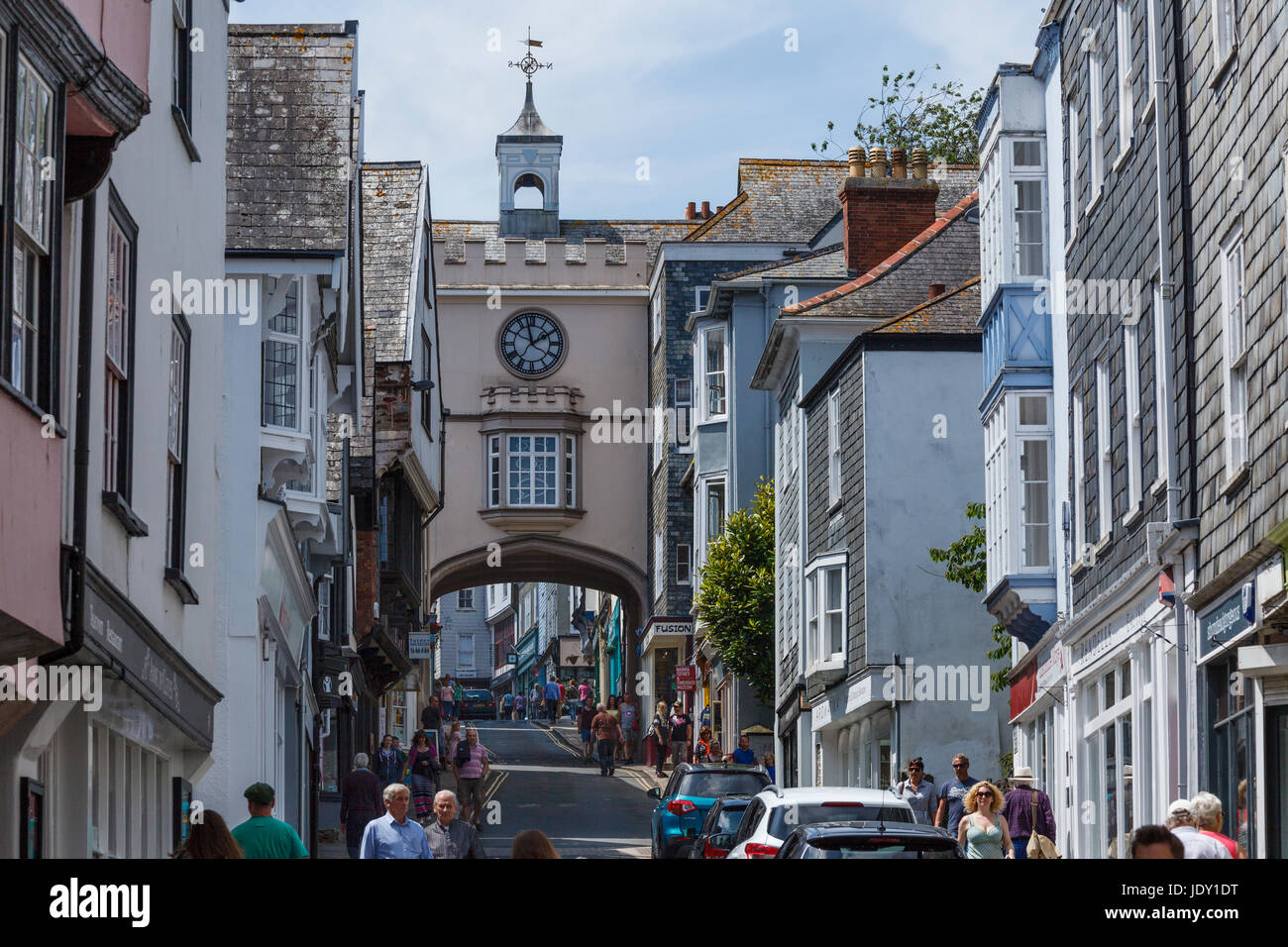 Totnes Town Centre South Devon England Uk High Resolution Stock ...