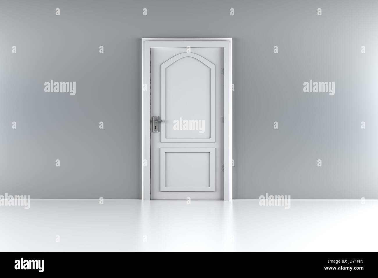 A closed Door in a empty room Stock Photo - Alamy
