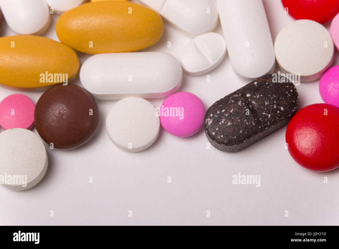 different Tablets pills capsule heap mix therapy drugs Stock Photo - Alamy