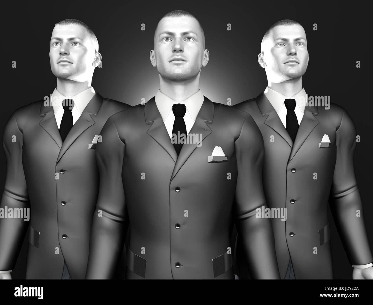 A group of business man. 3D rendered Illustration Stock Photo - Alamy