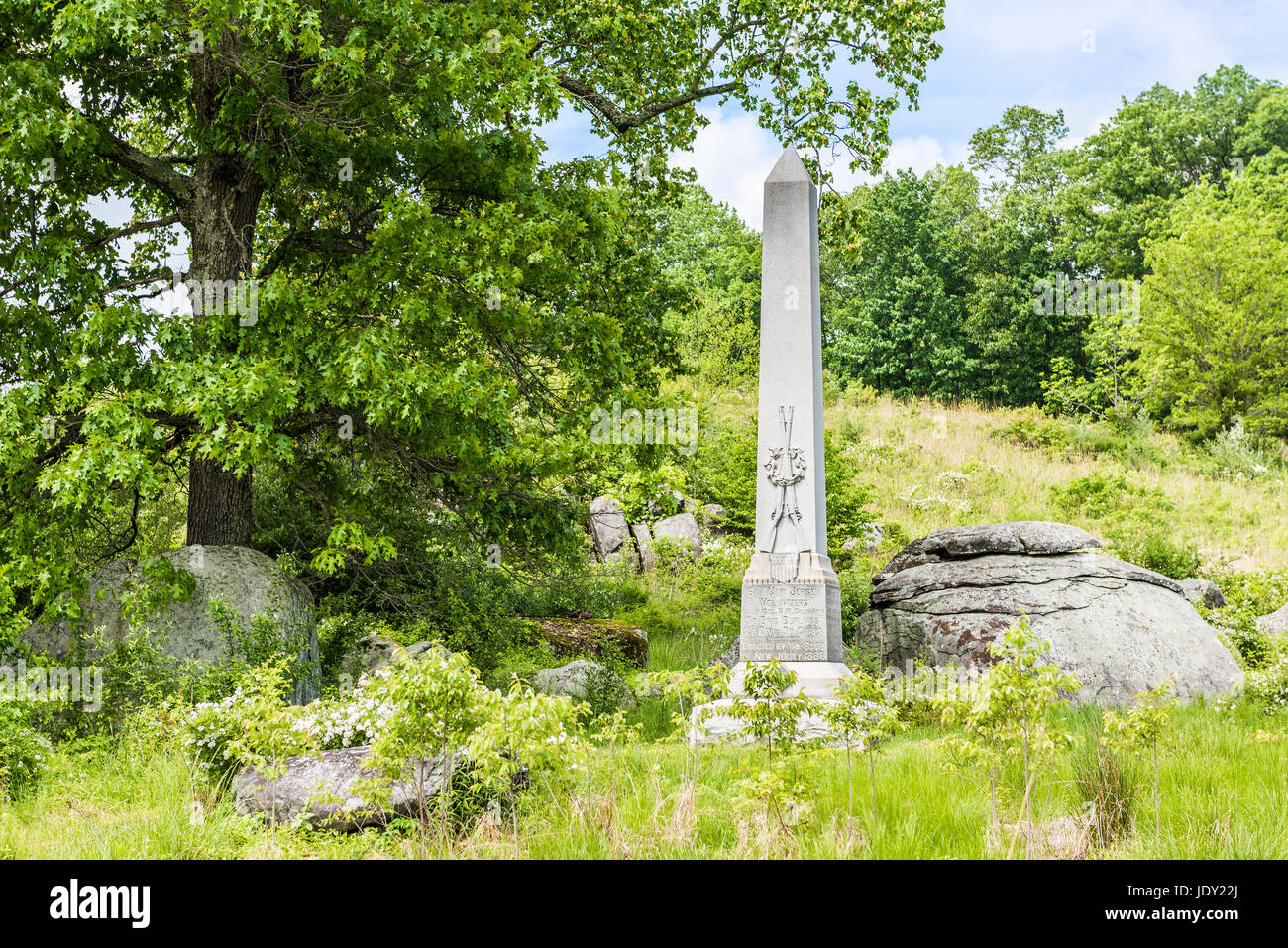 Gettysburg battlefield summer hi-res stock photography and images - Alamy