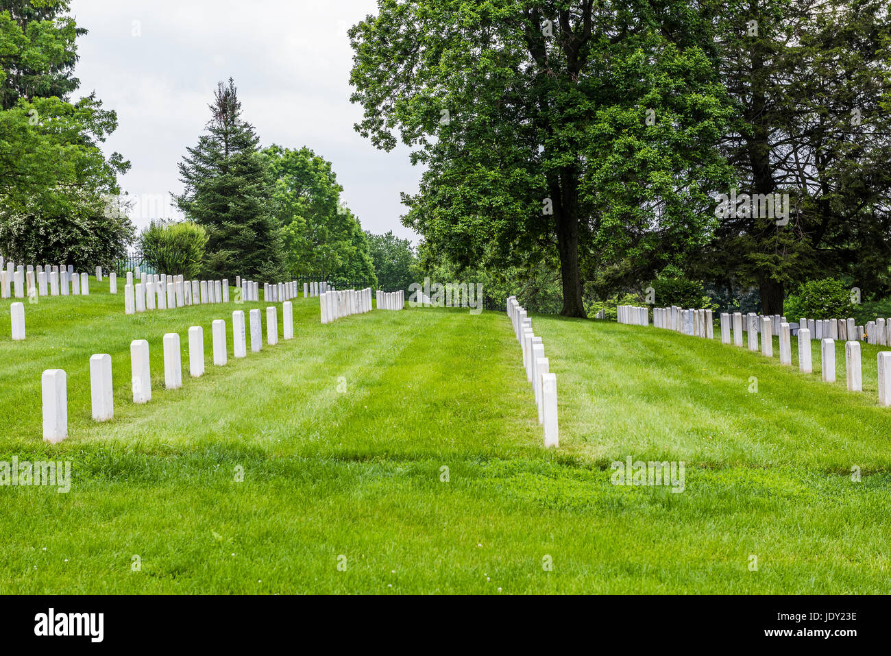 Gettysburg, USA - May 24, 2017: Gettysburg National Cemetery ...