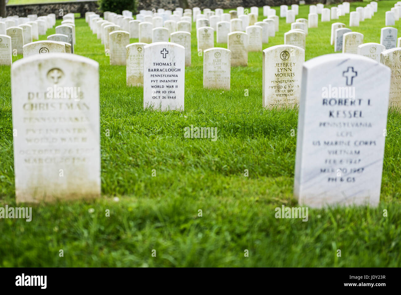 Gettysburg, USA - May 24, 2017: Gettysburg National Cemetery ...