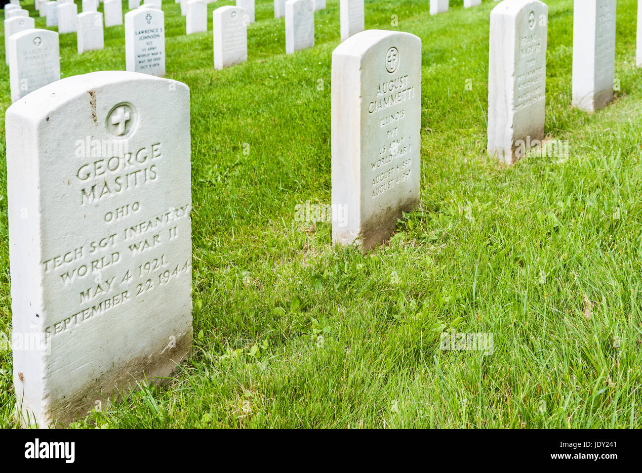 Gettysburg, USA - May 24, 2017: Gettysburg National Cemetery ...