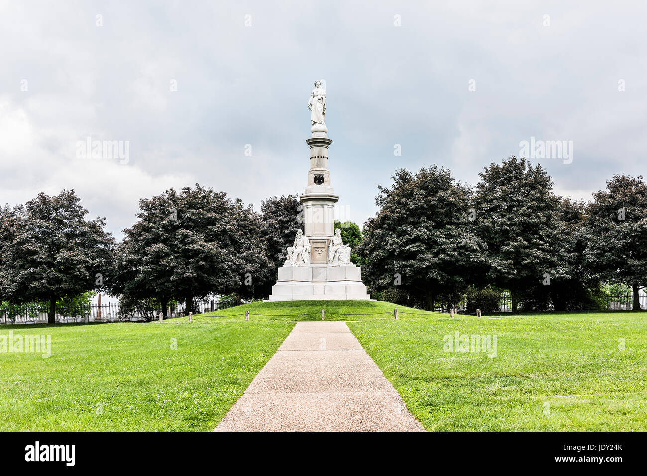 Gettysburg, USA - May 24, 2017: Gettysburg National Cemetery ...