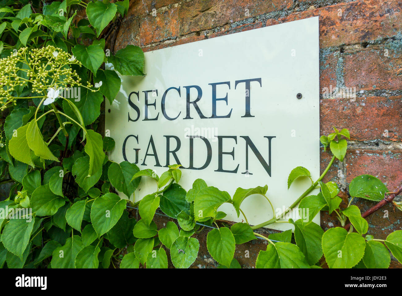 Secret Garden,Sign,Elsham Park,Brigg,Scunthorpe,England Stock Photo - Alamy
