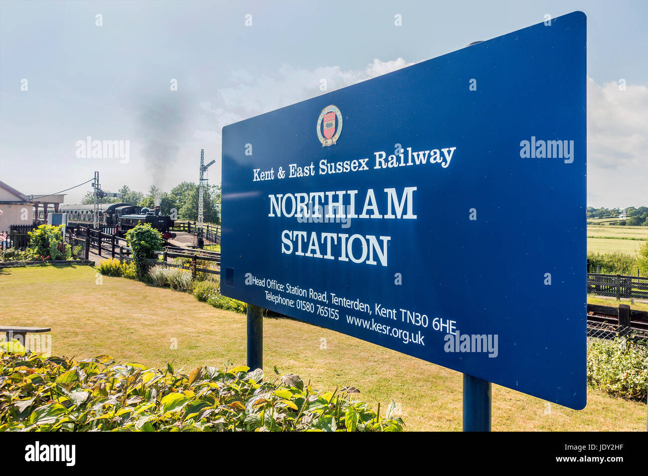 Kent and East Sussex Railway,KESR,Steam Train Departing,Northiam ...