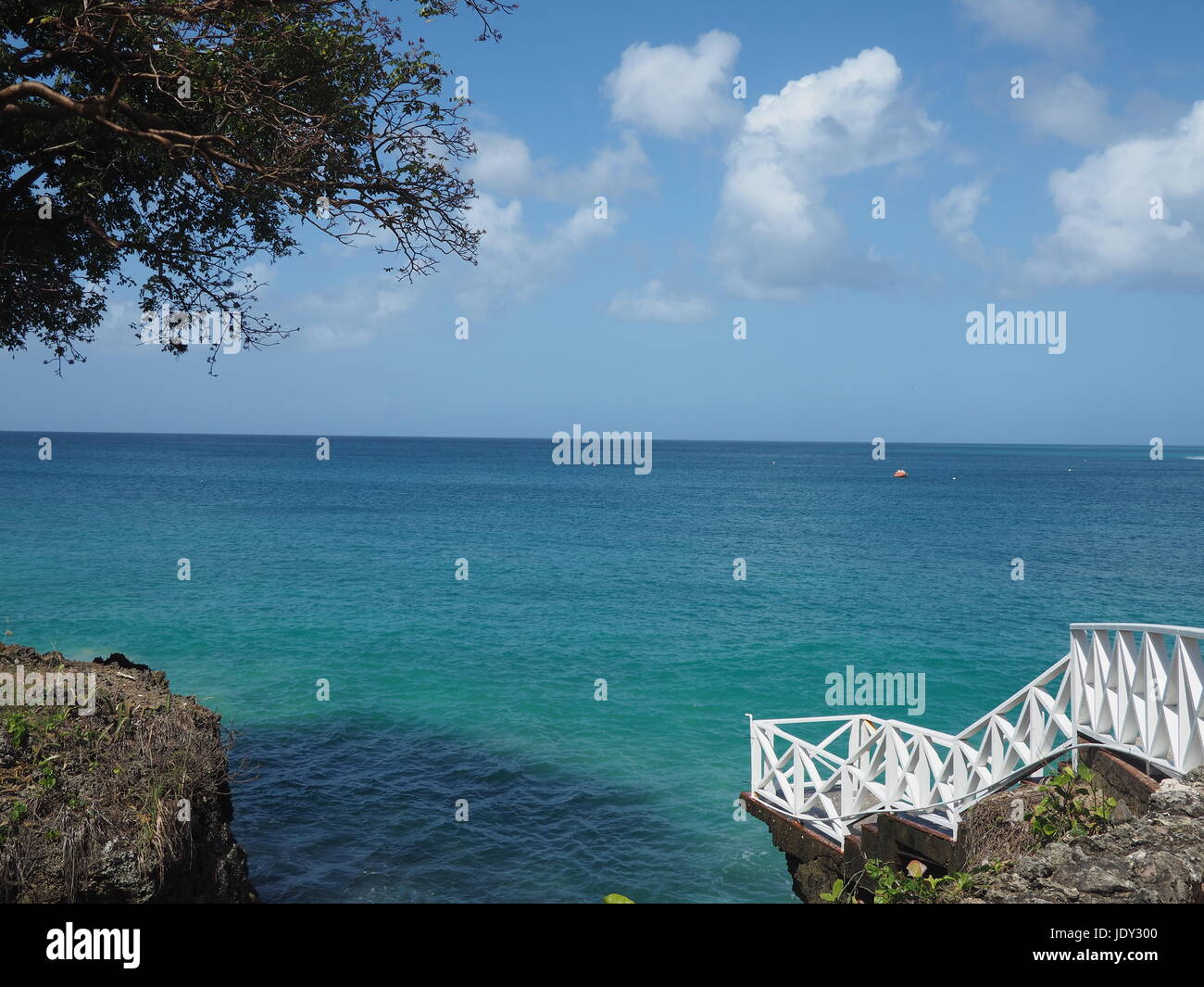 Tropical Bay Lookout Stock Photo - Alamy
