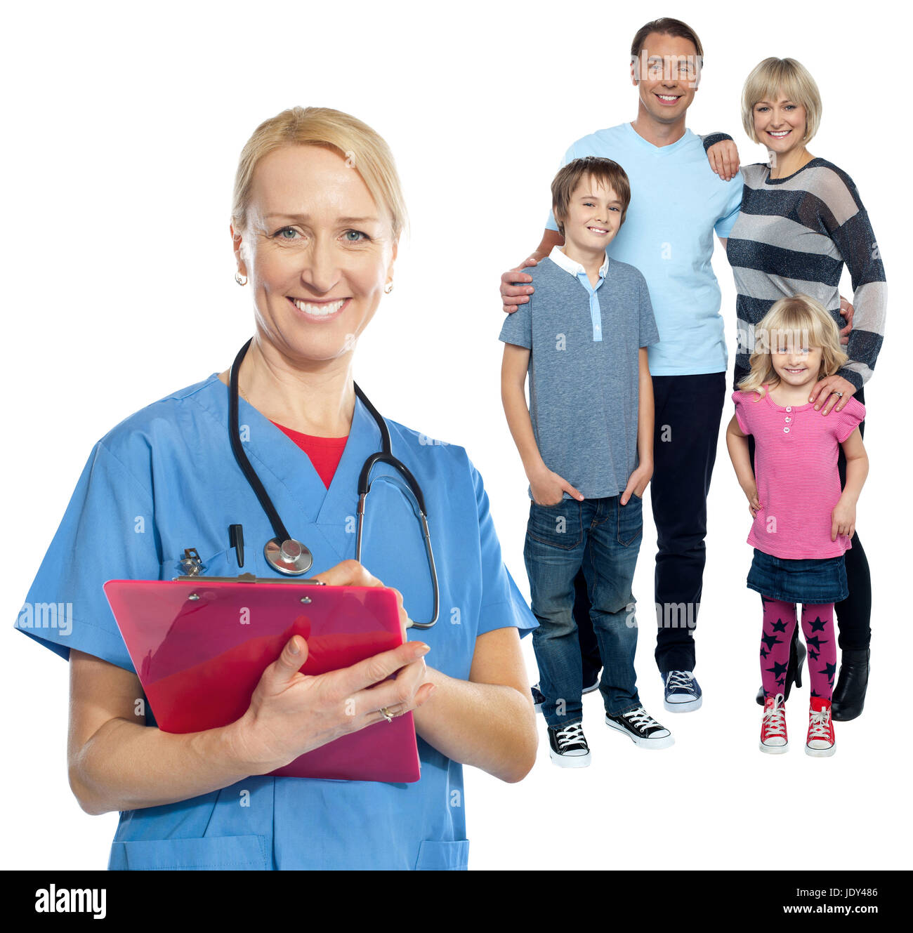 Regular checkup ensures your family's good health Stock Photo - Alamy