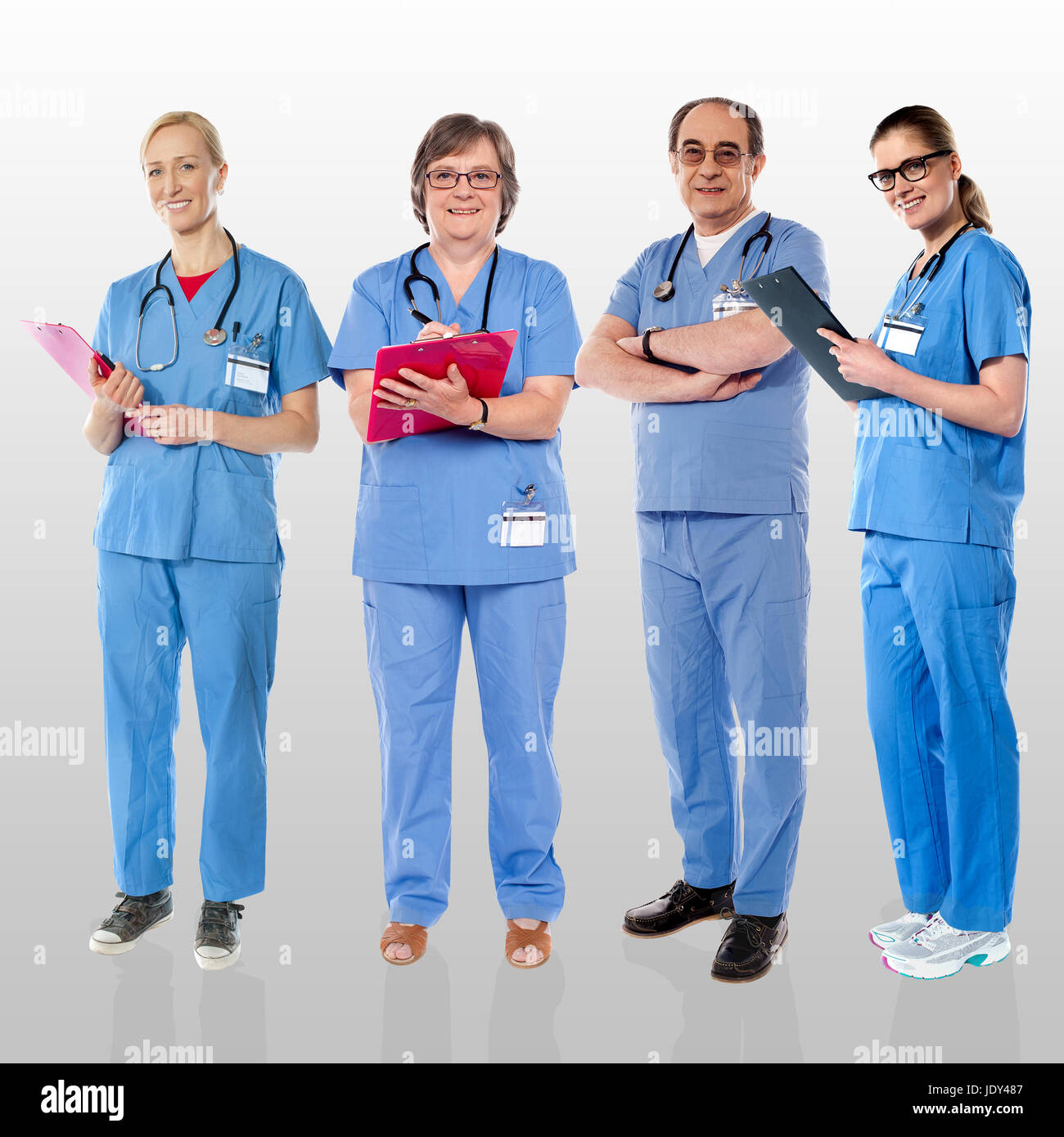 Diverse male female doctors holding hi-res stock photography and images ...