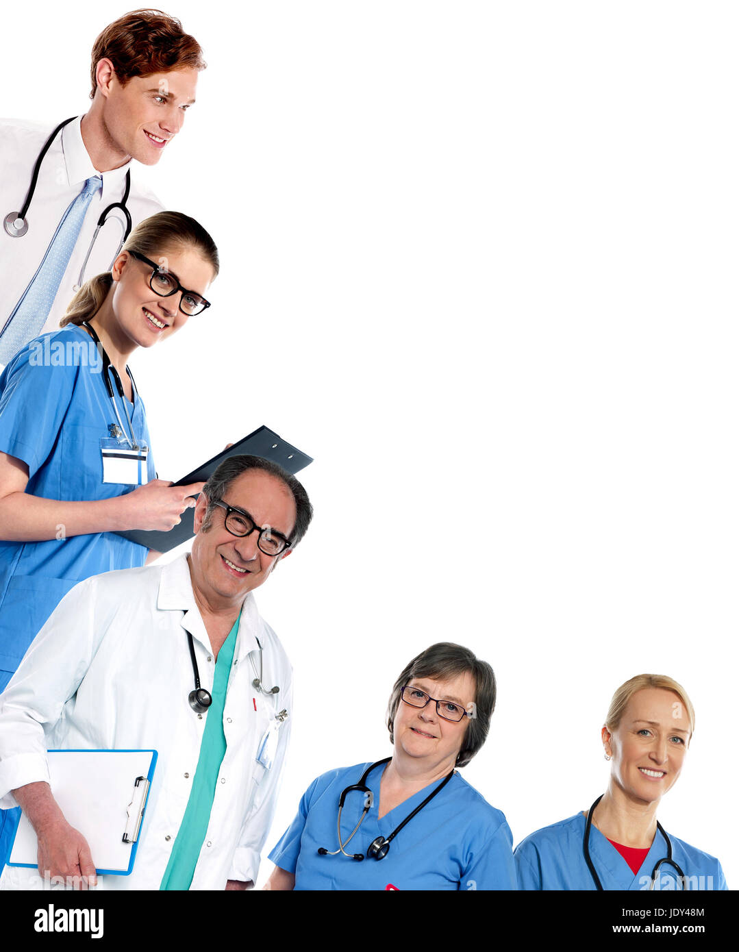 Diverse male female doctors holding hi-res stock photography and images ...