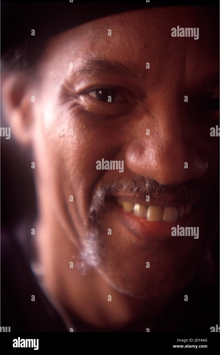 Portrait session of Charles Neville of The Neville Brothers, in San ...