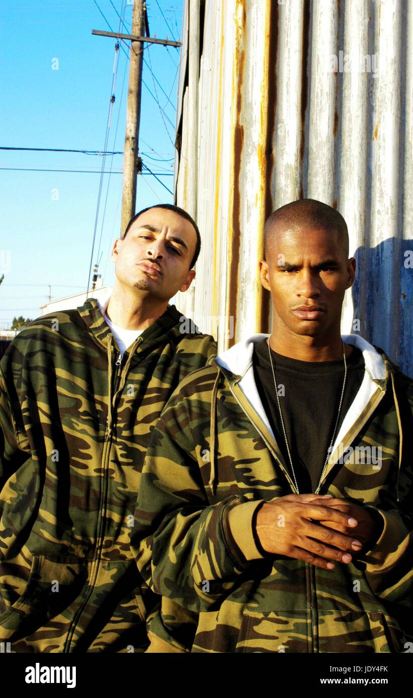 West Coast rappers Frontline, photographed in their hometown of ...