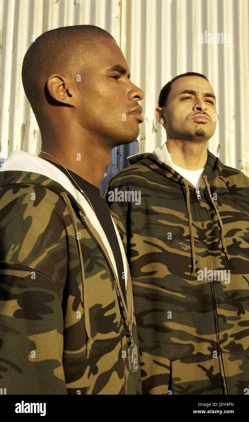 West Coast rappers Frontline, photographed in their hometown of ...