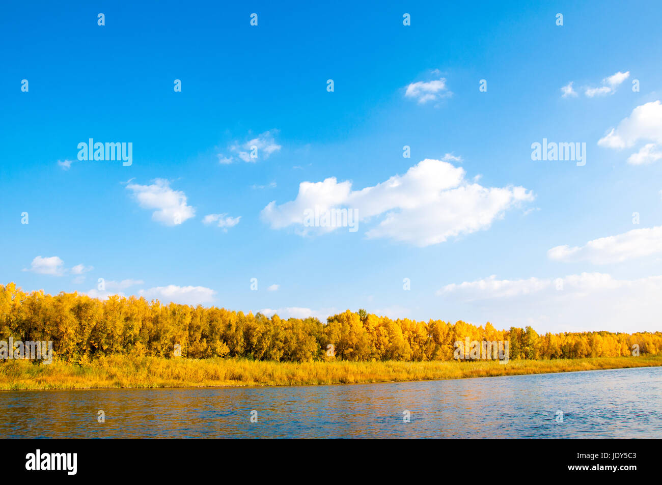 The Ural River is a natural border between Europe and Asia Stock Photo ...