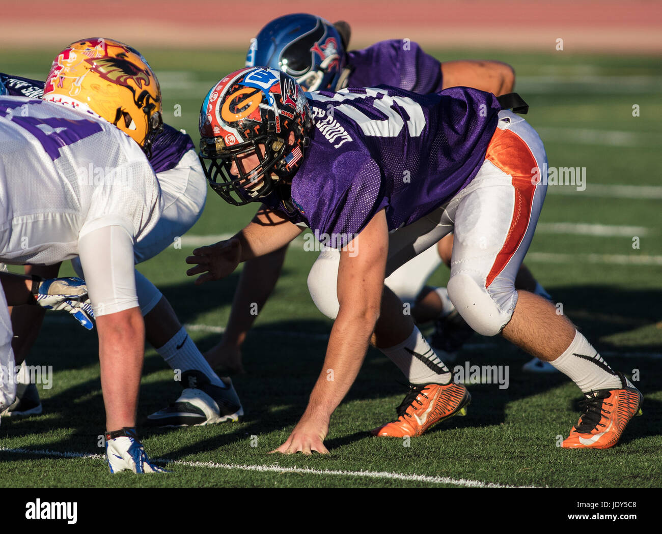 NORCAL Lions Club Football All Stars game in Oroville, California Stock ...