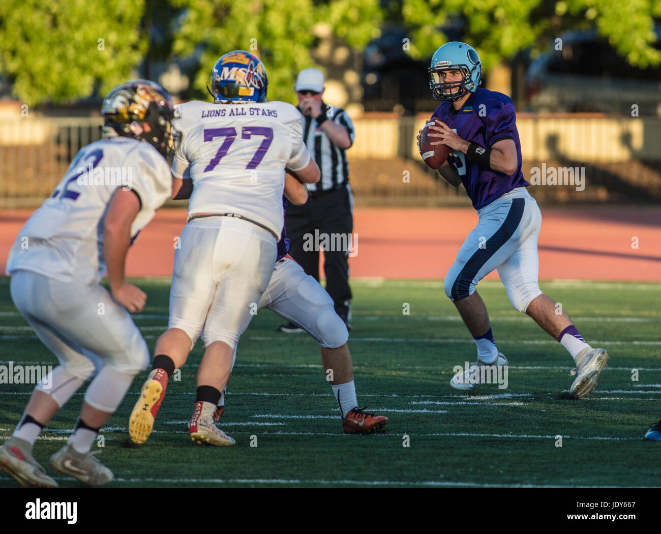 NORCAL Lions Club Football All Stars game in Oroville, California Stock ...