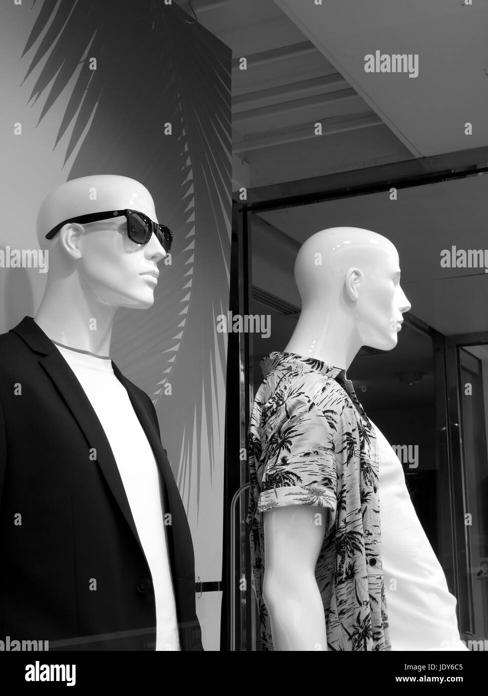 River island store window display Black and White Stock Photos & Images ...