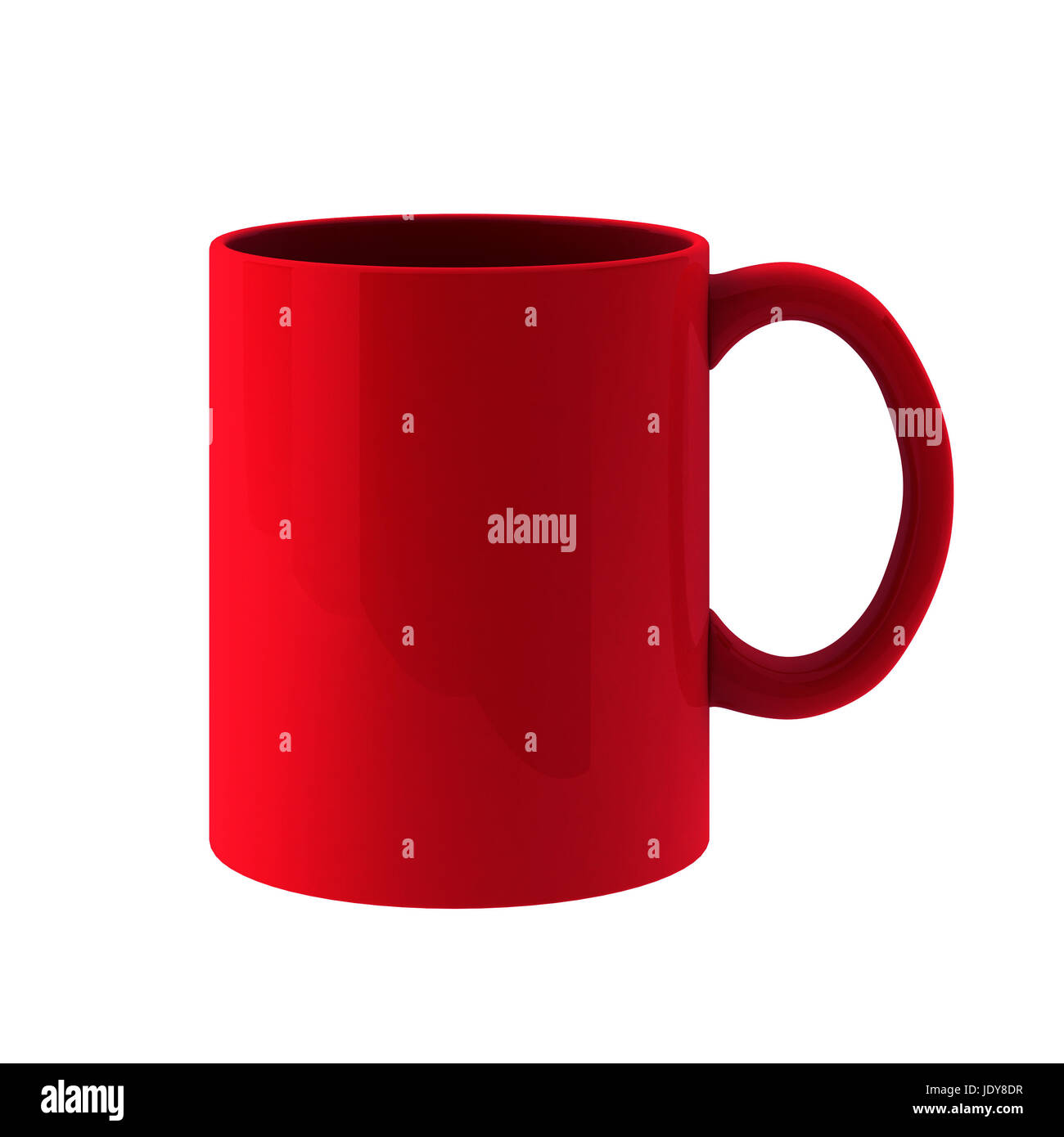 3d render of red mug Stock Photo - Alamy