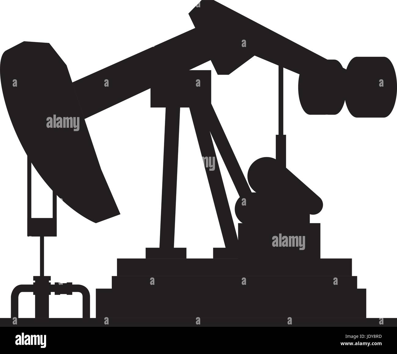 Oil pump silhouette Stock Vector Image & Art - Alamy