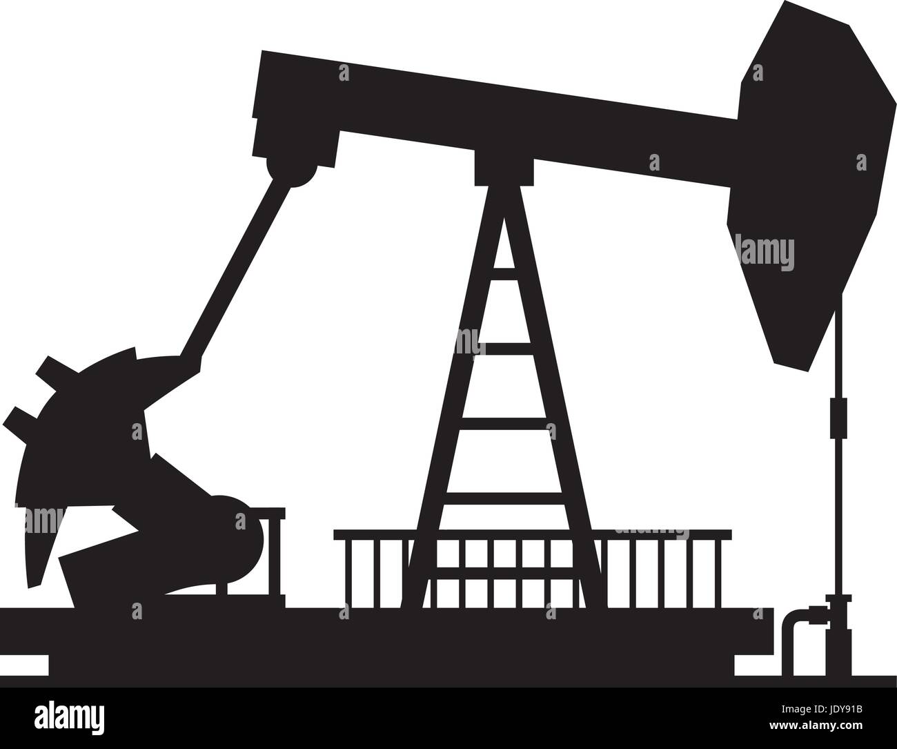 Oil pump silhouette Stock Vector Image & Art - Alamy