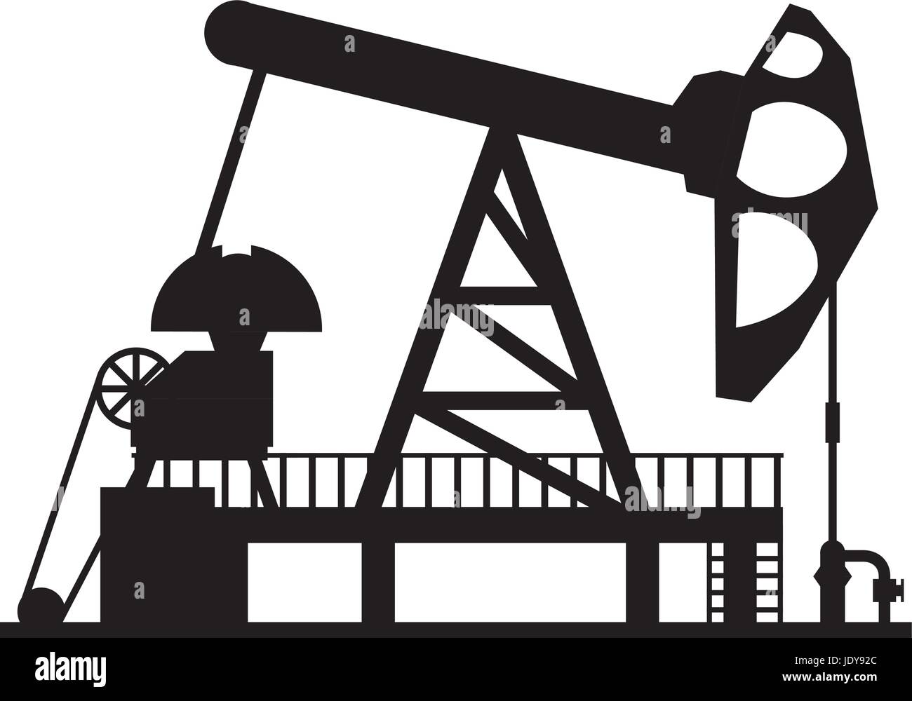 Oil pump silhouette Stock Vector Image & Art - Alamy