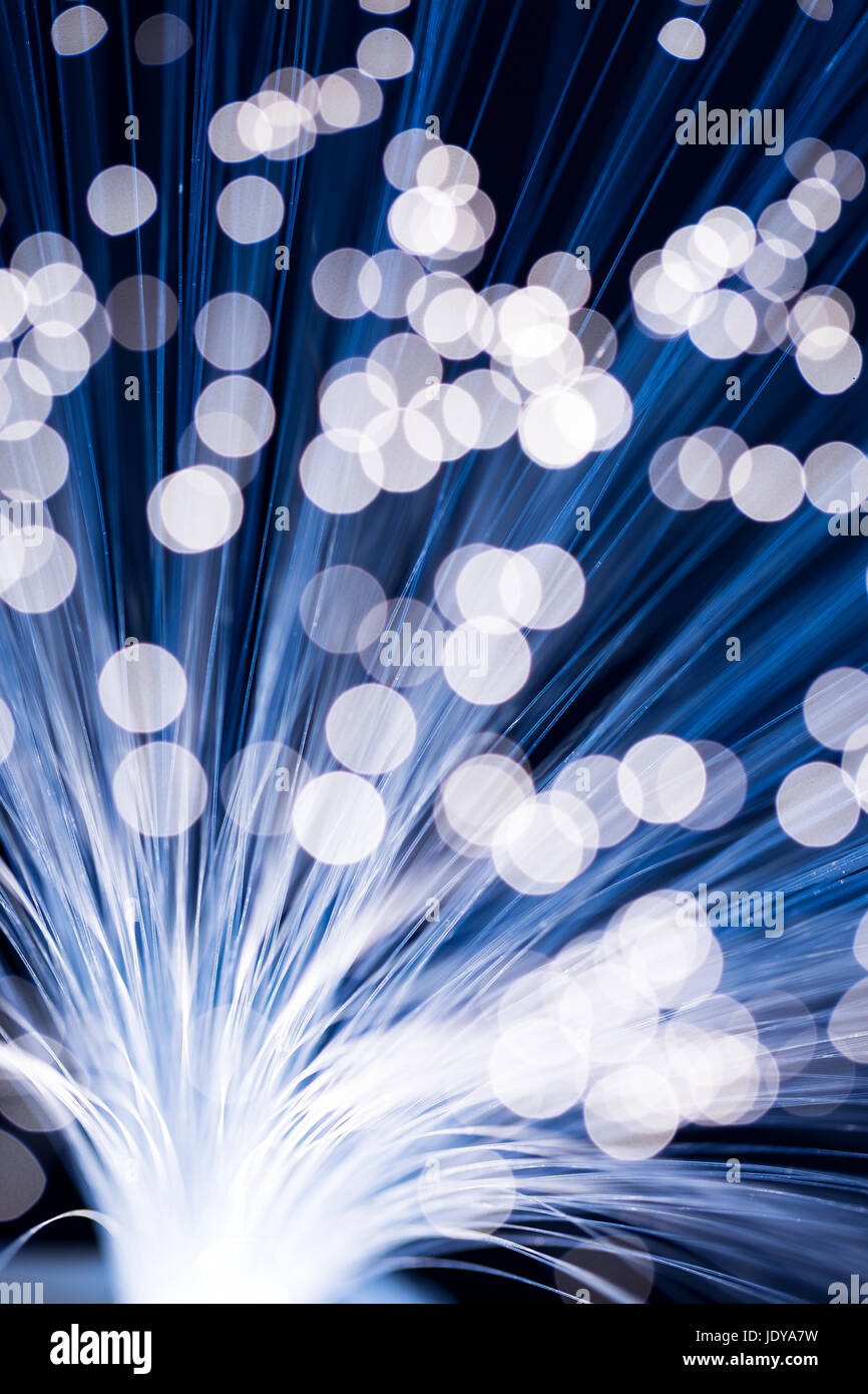 Fiber optics light spots Stock Photo - Alamy