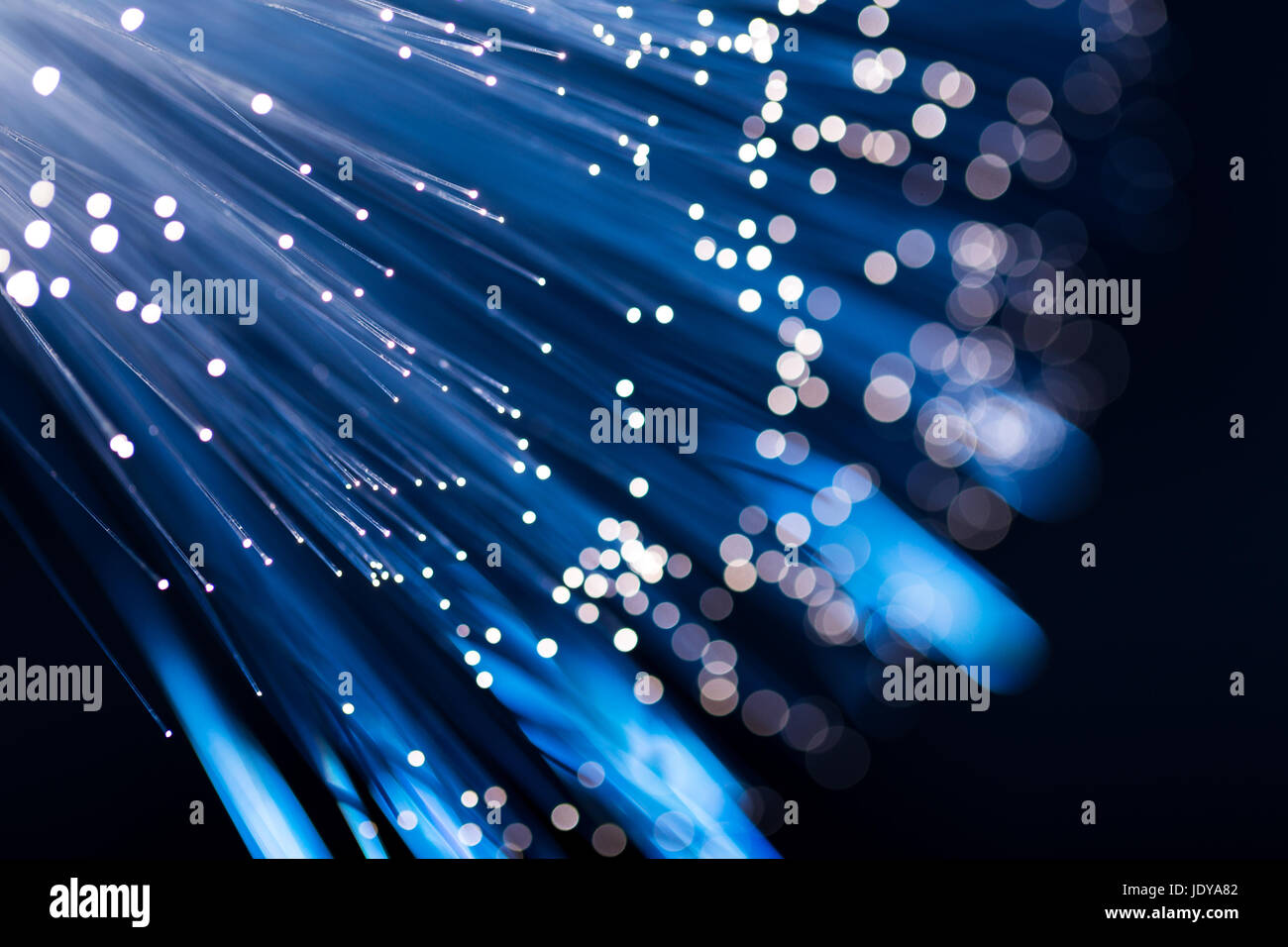 Blue fiber optic Stock Photo - Alamy