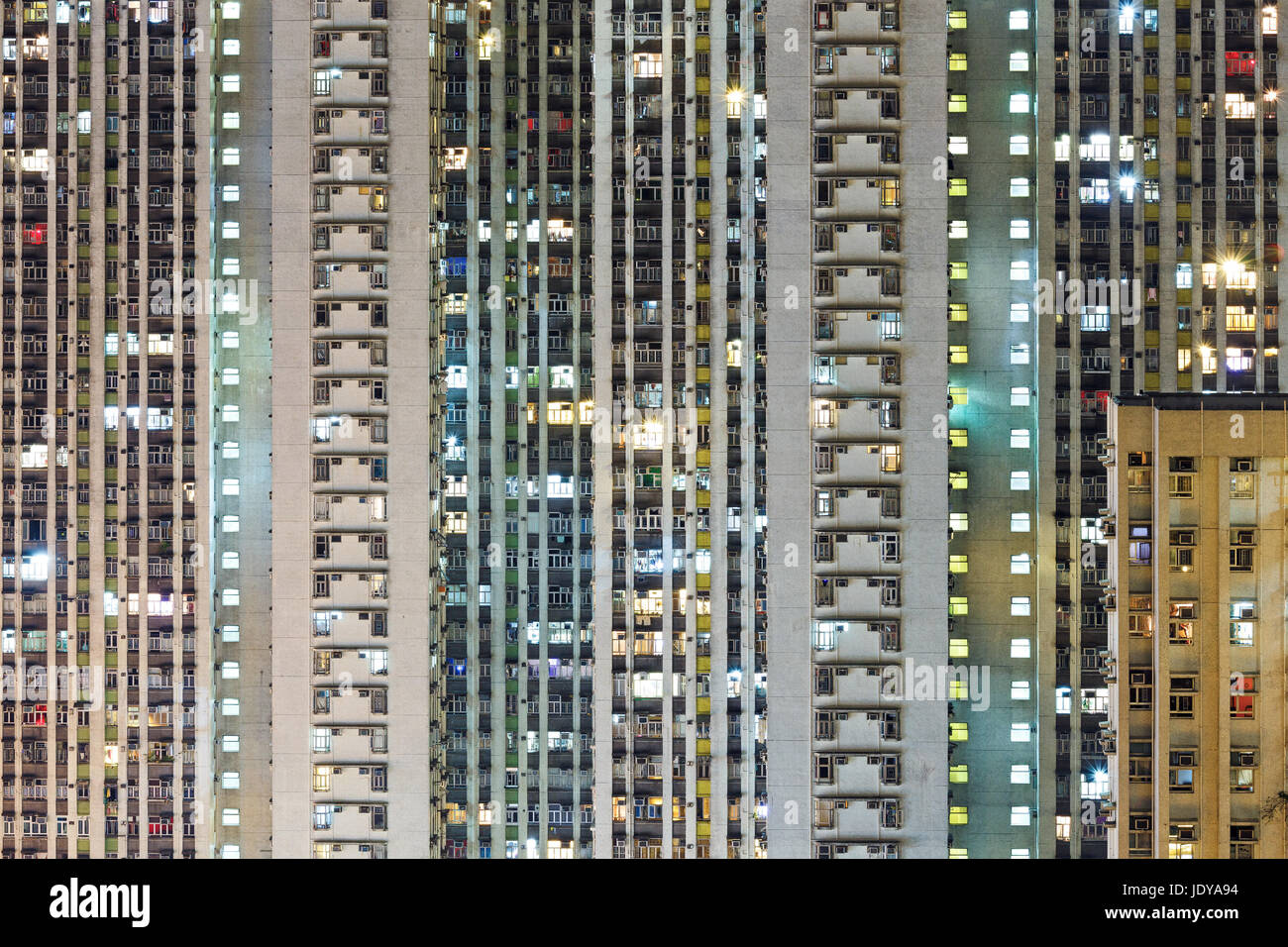 Compact building in Hong Kong Stock Photo - Alamy