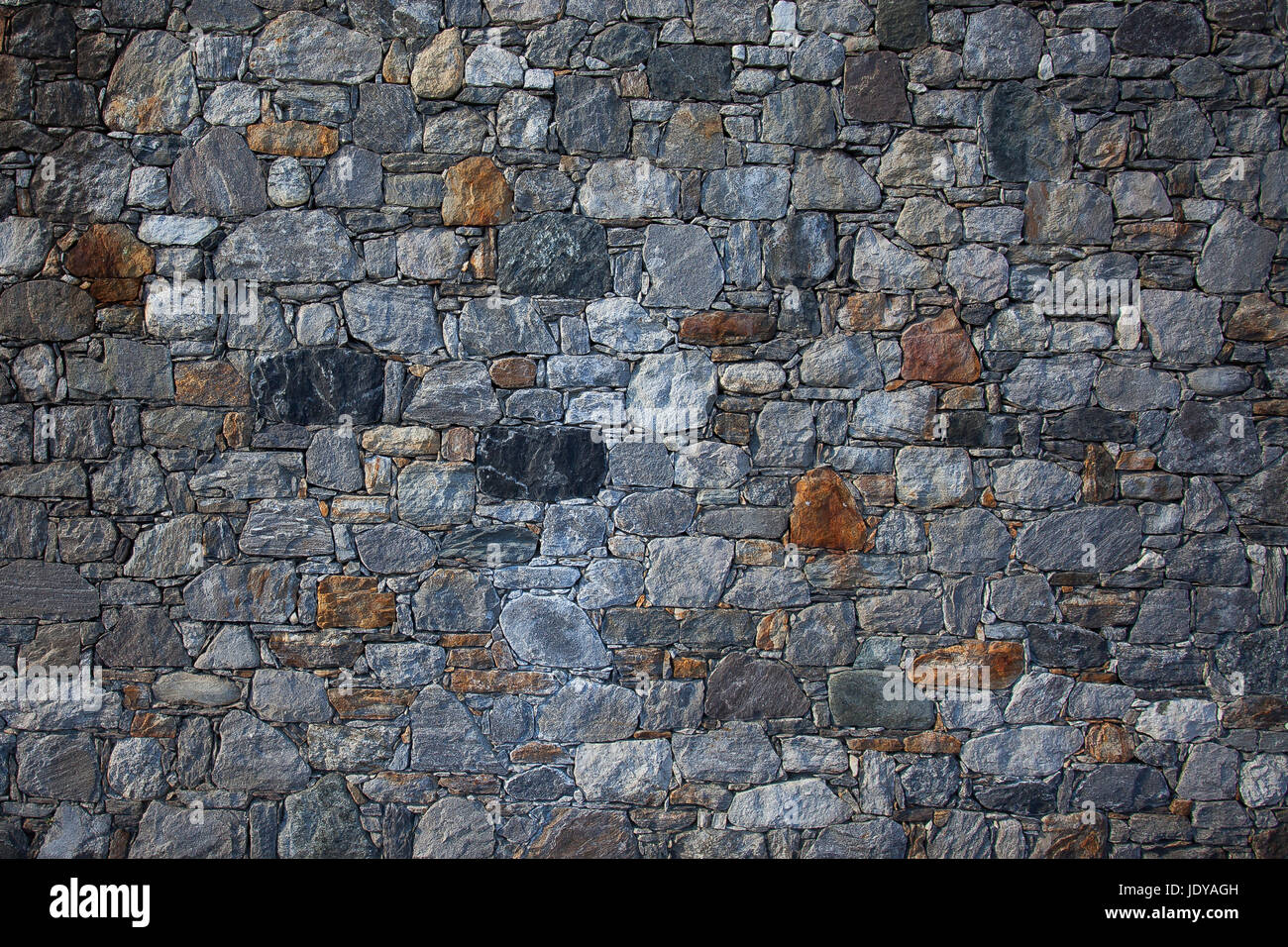 Stone wall, flat stacked background and texture Stock Photo - Alamy