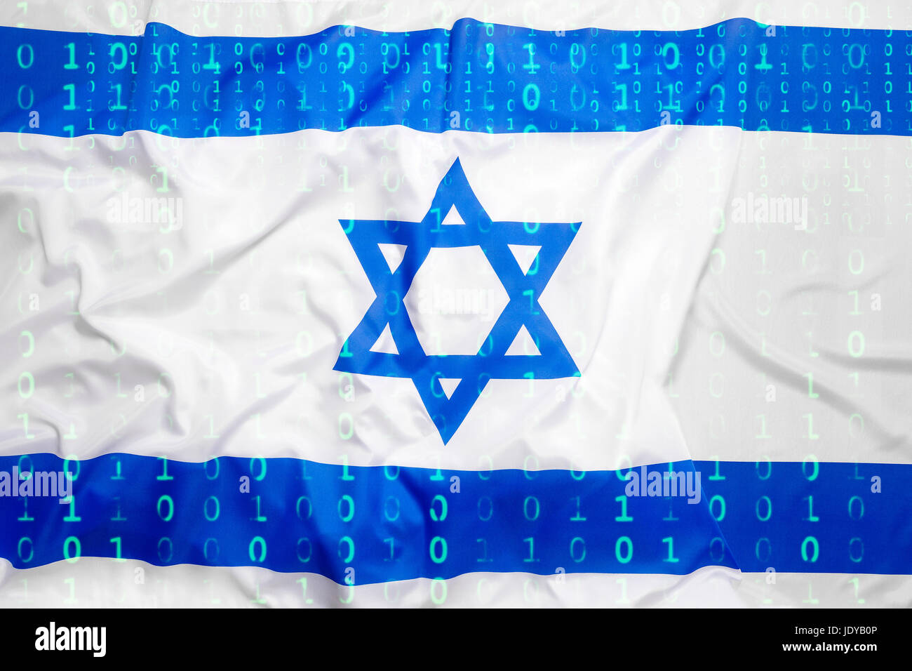 Data protection, binary code with Israel flag Stock Photo - Alamy