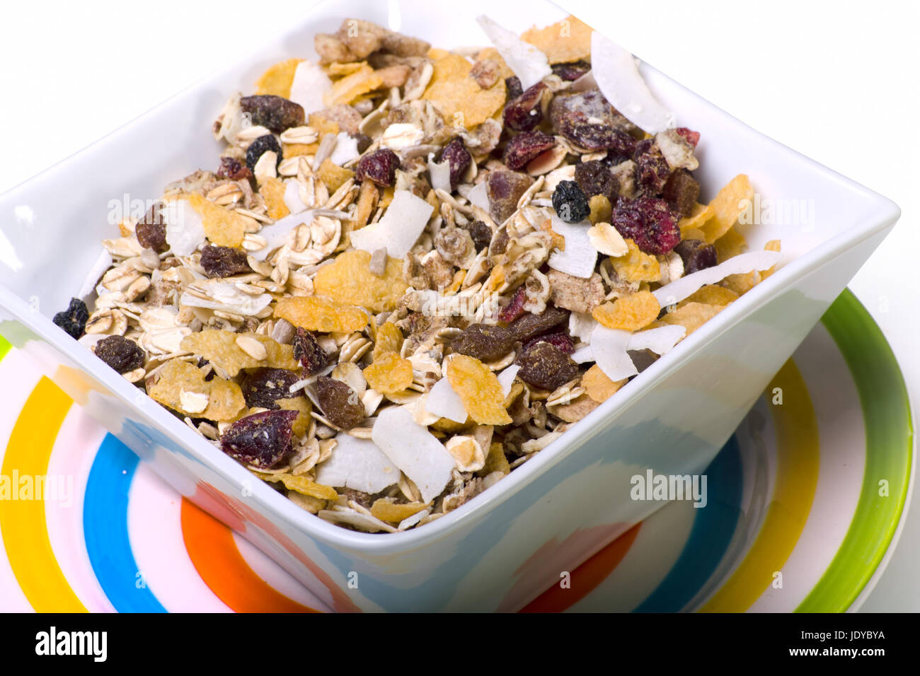 healthy breakfast meal with cereals and cultivated berries Stock Photo ...