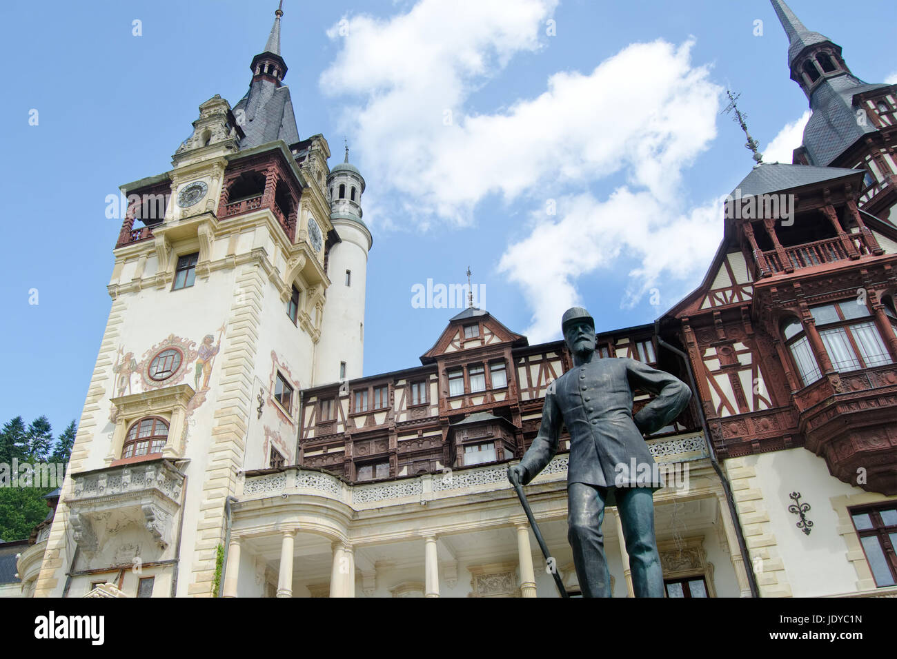 Peles castle the summer residence of the Romanian royal family Stock ...