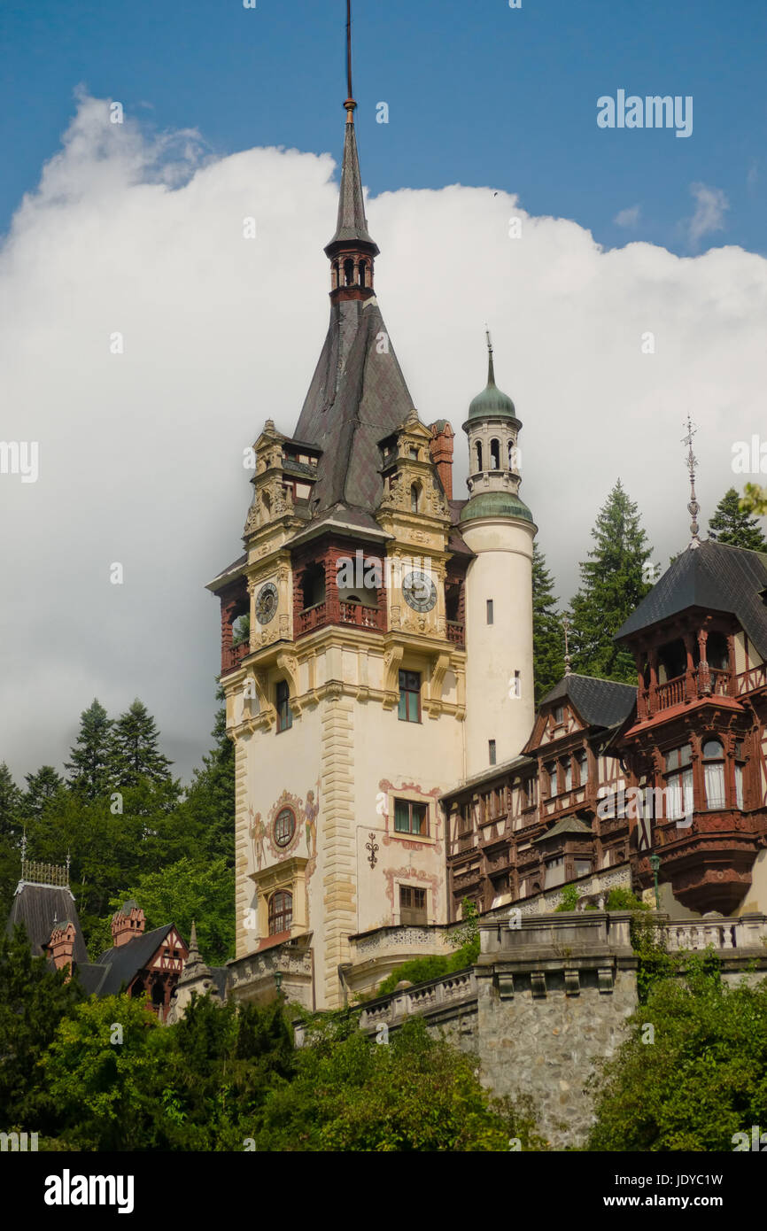 Peles castle the summer residence of the Romanian royal family Stock ...