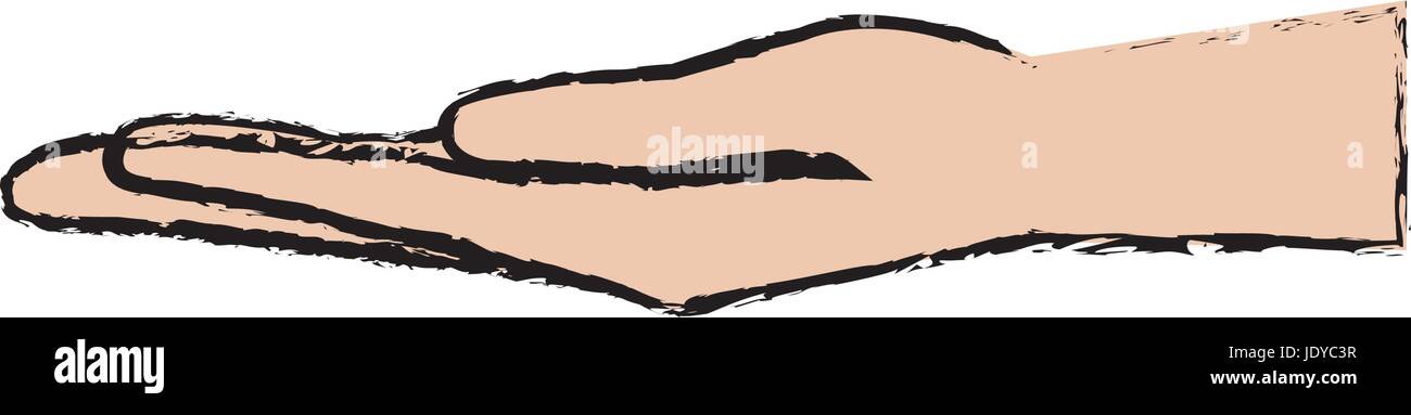 hand man cartoon receiving gesture image Stock Vector Image & Art - Alamy