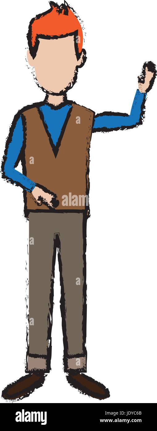 standing man character male people cartoon Stock Vector Image & Art - Alamy