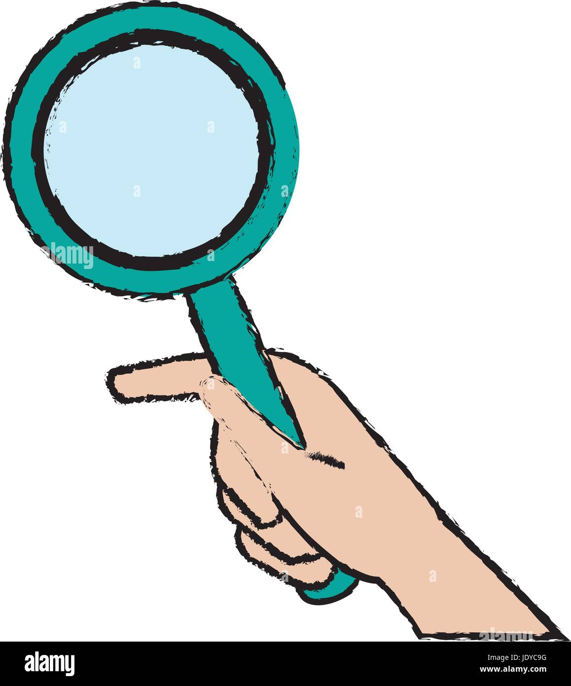 Quality check, magnifier Stock Vector Images - Alamy