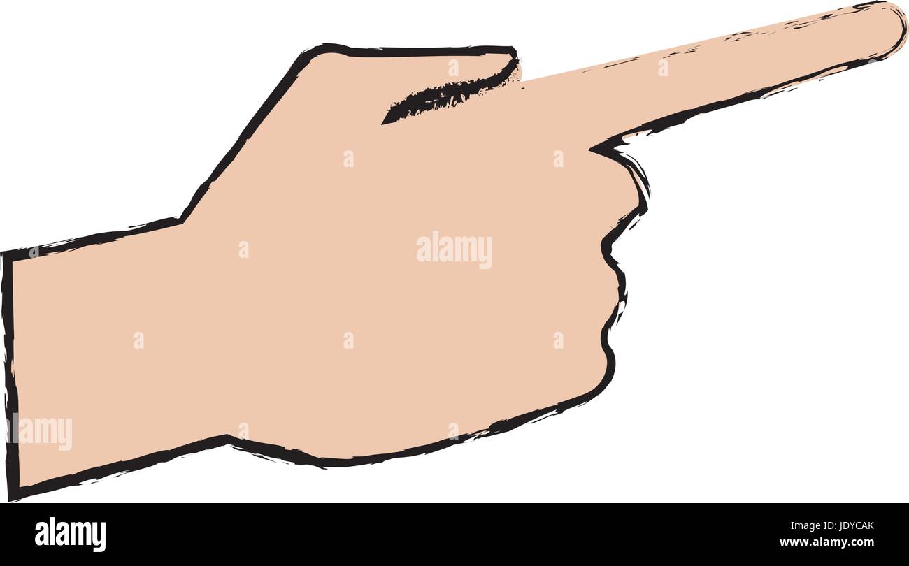 Cartoon Pointing Arm High Resolution Stock Photography and Images - Alamy