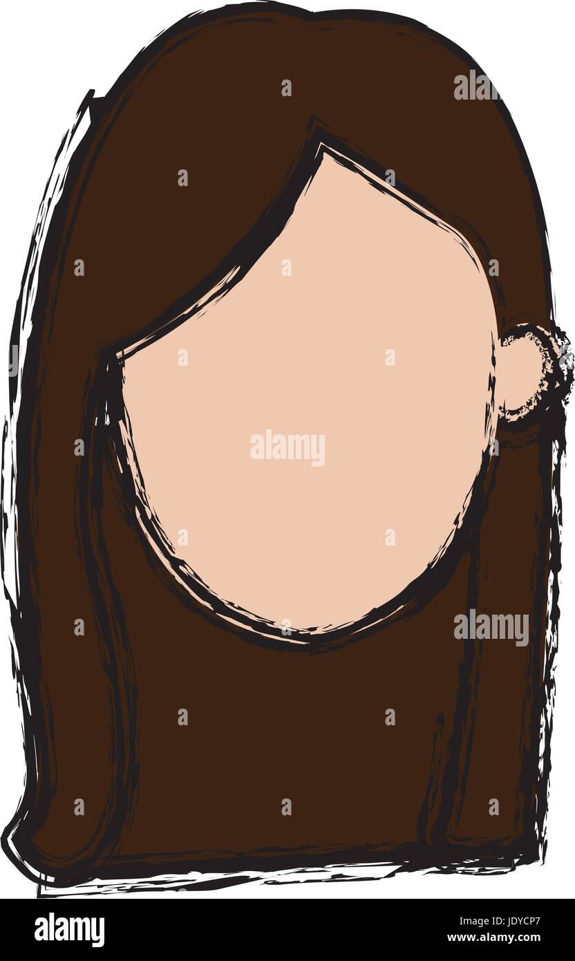 female character head woman avatar image Stock Vector Image & Art - Alamy