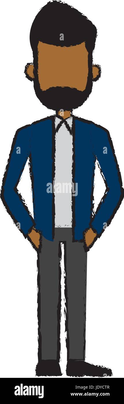 man standing male character people image Stock Vector Image & Art - Alamy