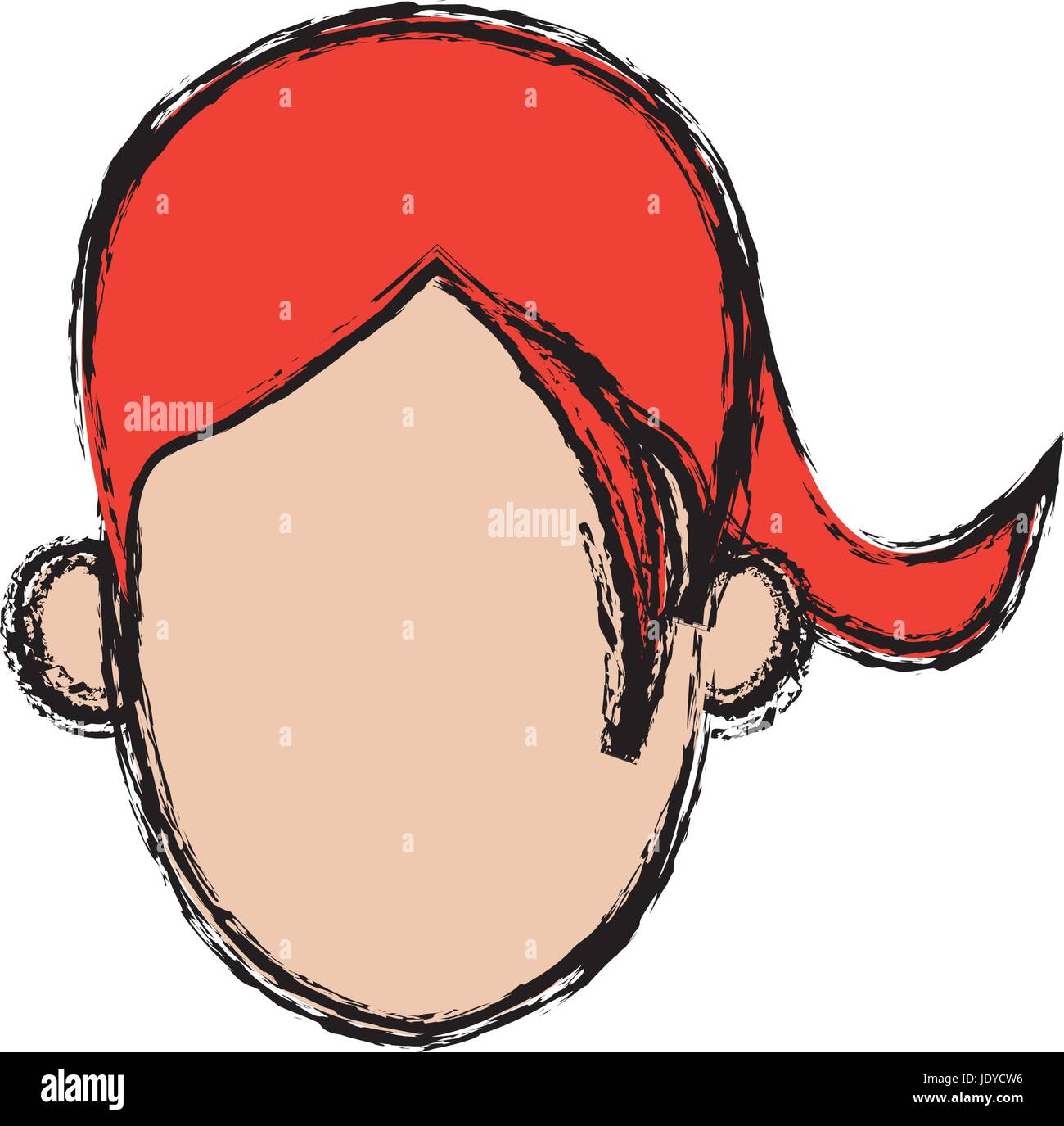 female character head woman avatar image Stock Vector Image & Art - Alamy
