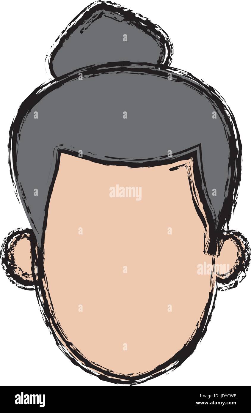 female character head woman avatar image Stock Vector Image & Art - Alamy