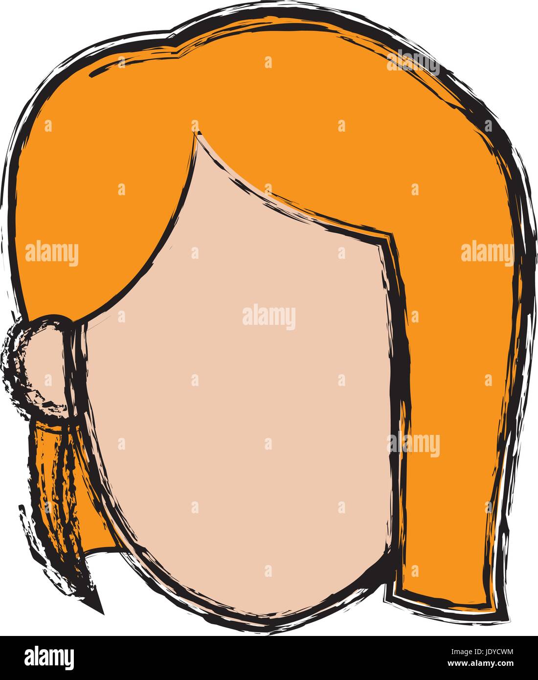 female character head woman avatar image Stock Vector Image & Art - Alamy