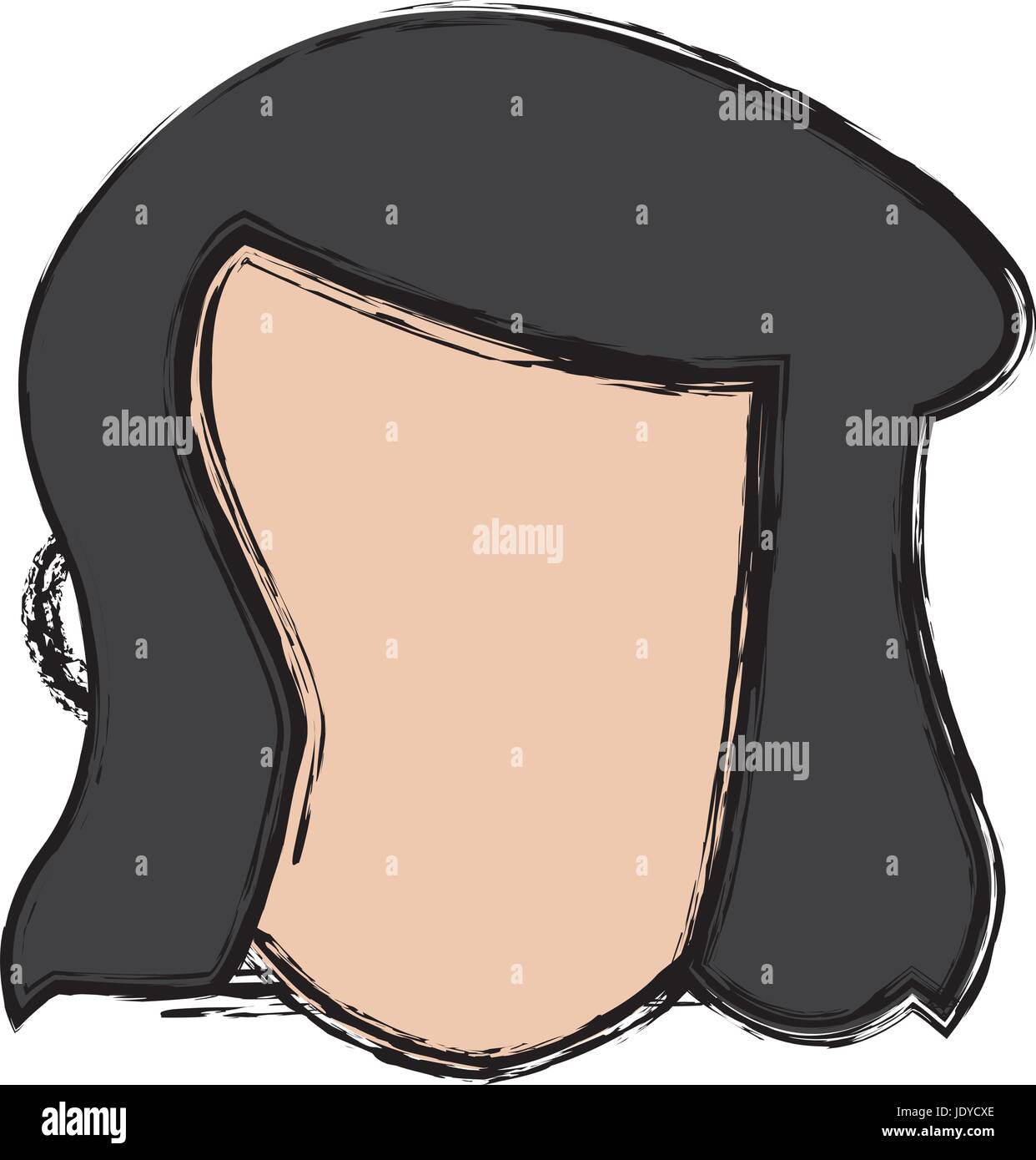 female character head woman avatar image Stock Vector Image & Art - Alamy
