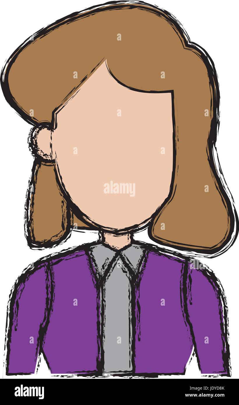 female character head woman avatar image Stock Vector Image & Art - Alamy