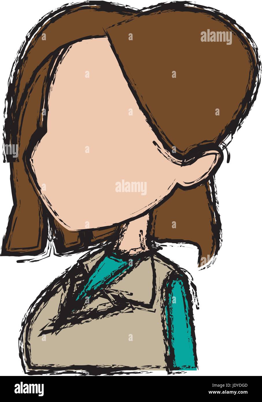female character head woman avatar image Stock Vector Image & Art - Alamy