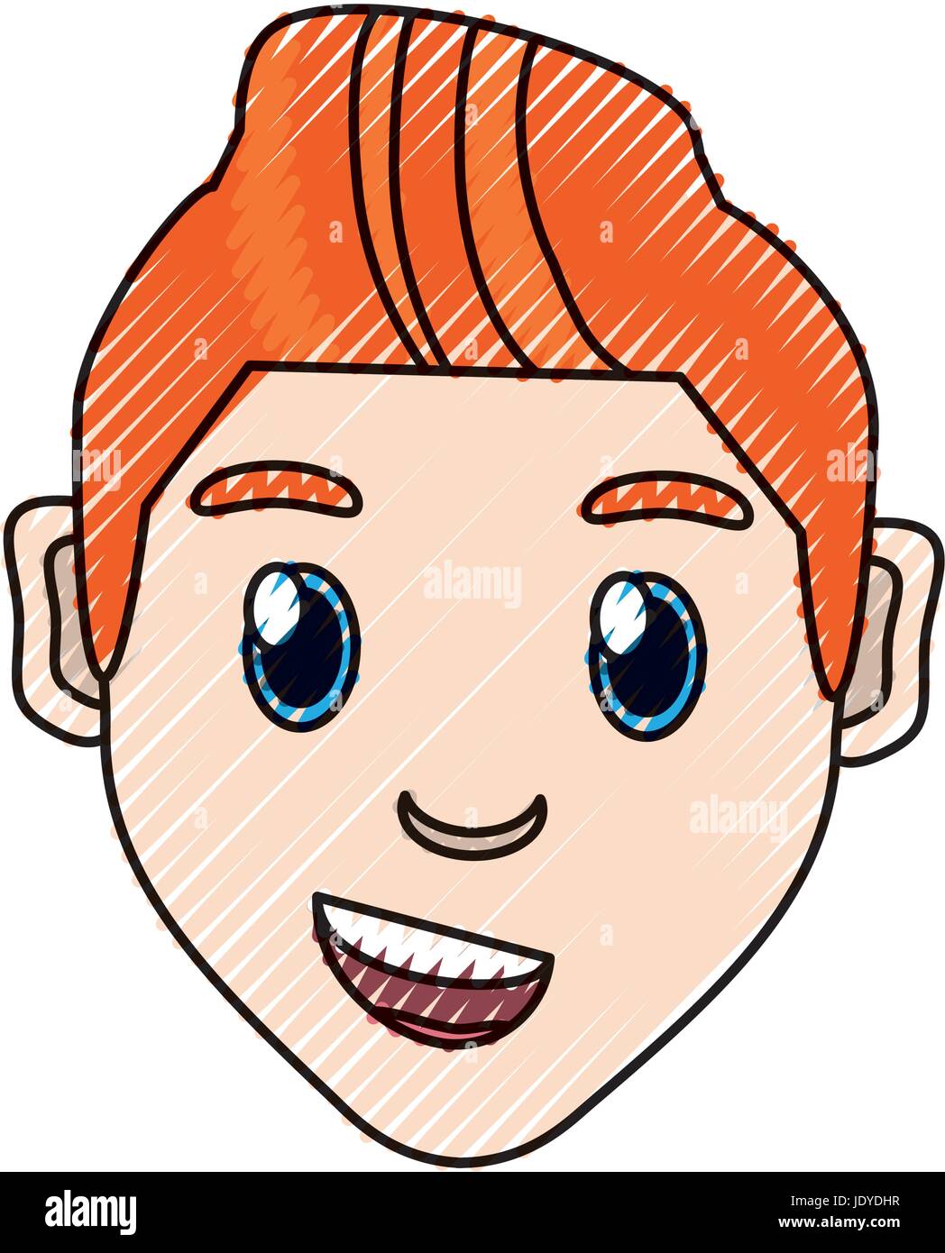 Boy face cartoon icon vector illustration graphic design Stock Vector ...