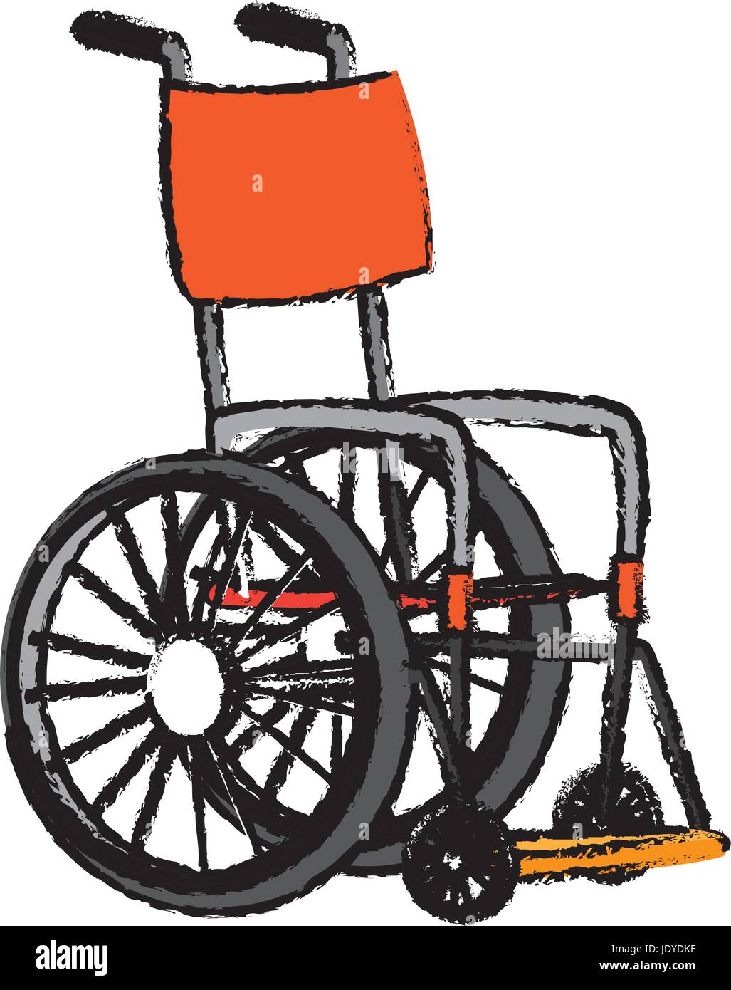 disabled wheelchair handicap medical equipment icon Stock Vector Image ...