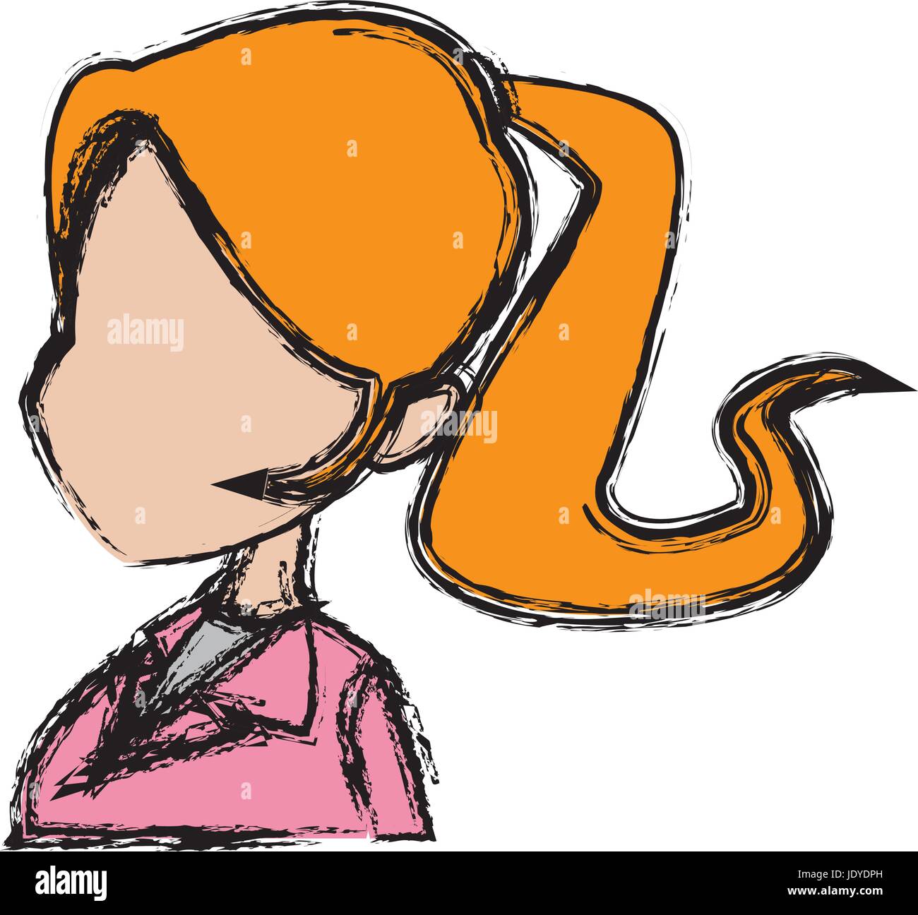 female character head woman avatar image Stock Vector Image & Art - Alamy