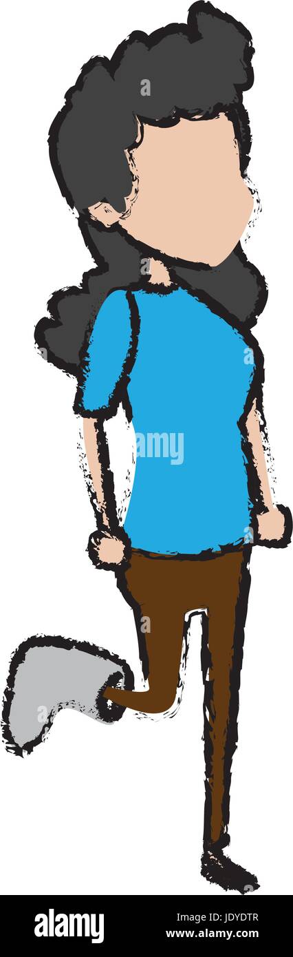 Broken leg girl Stock Vector Images - Alamy